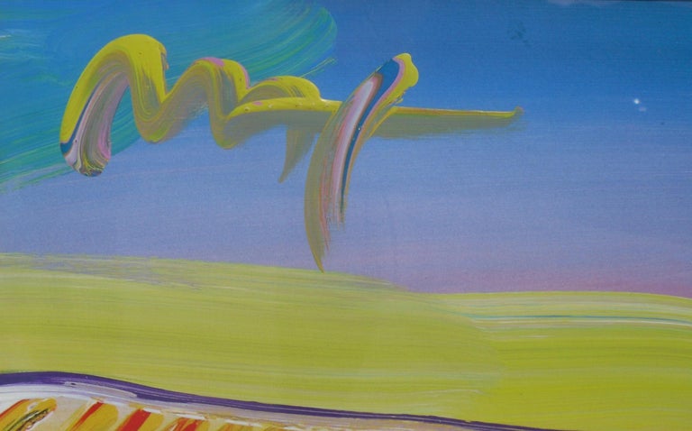 Peter Max - Walking in Reeds, Painting by Peter Max For Sale at 1stDibs