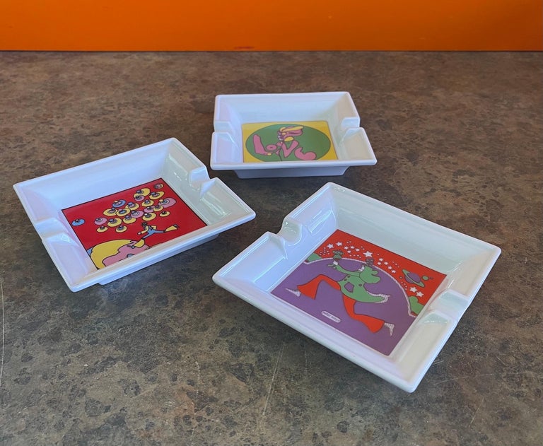 Peter Max Pop Art Ceramic Ashtray by Iroquois For Sale at 1stDibs ...