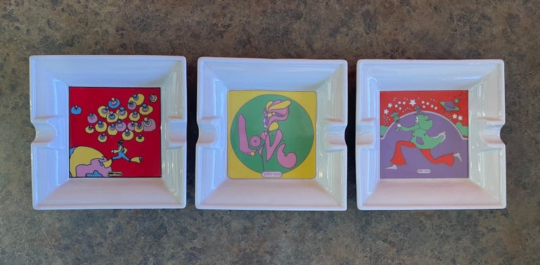 Peter Max Pop Art Ceramic Ashtray by Iroquois For Sale at 1stDibs ...