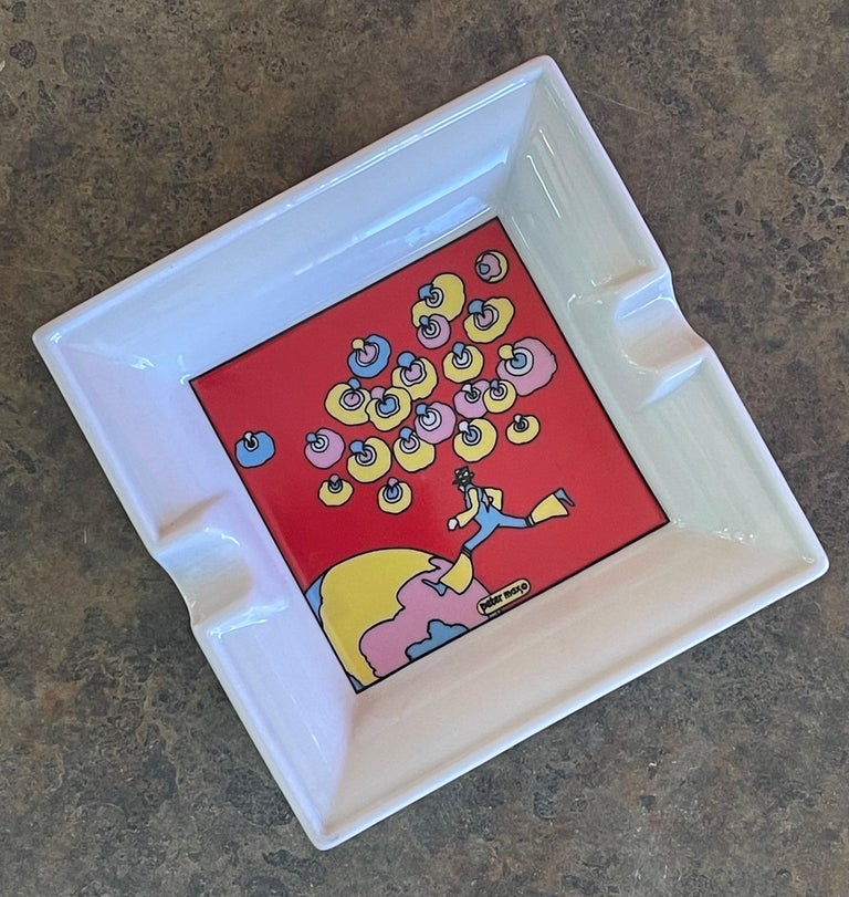 Peter Max Pop Art Ceramic Ashtray by Iroquois For Sale at 1stDibs ...
