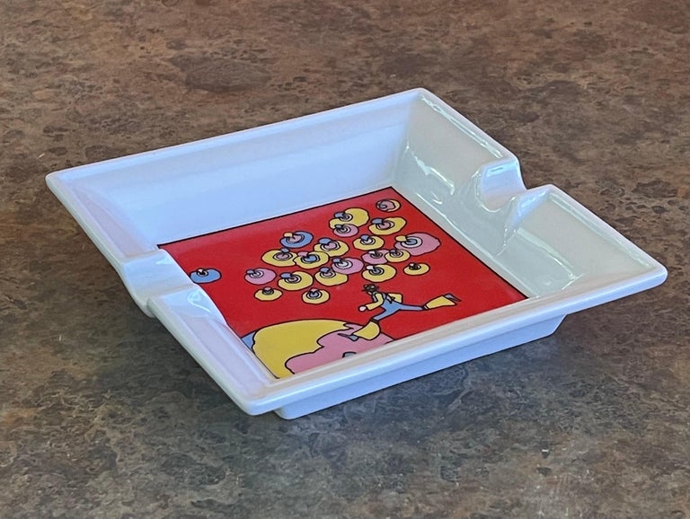 Peter Max Pop Art Ceramic Ashtray by Iroquois For Sale at 1stDibs ...