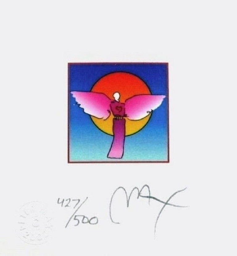 Peter Max - Angel with Sun II, Peter Max - SIGNED For Sale at 1stDibs