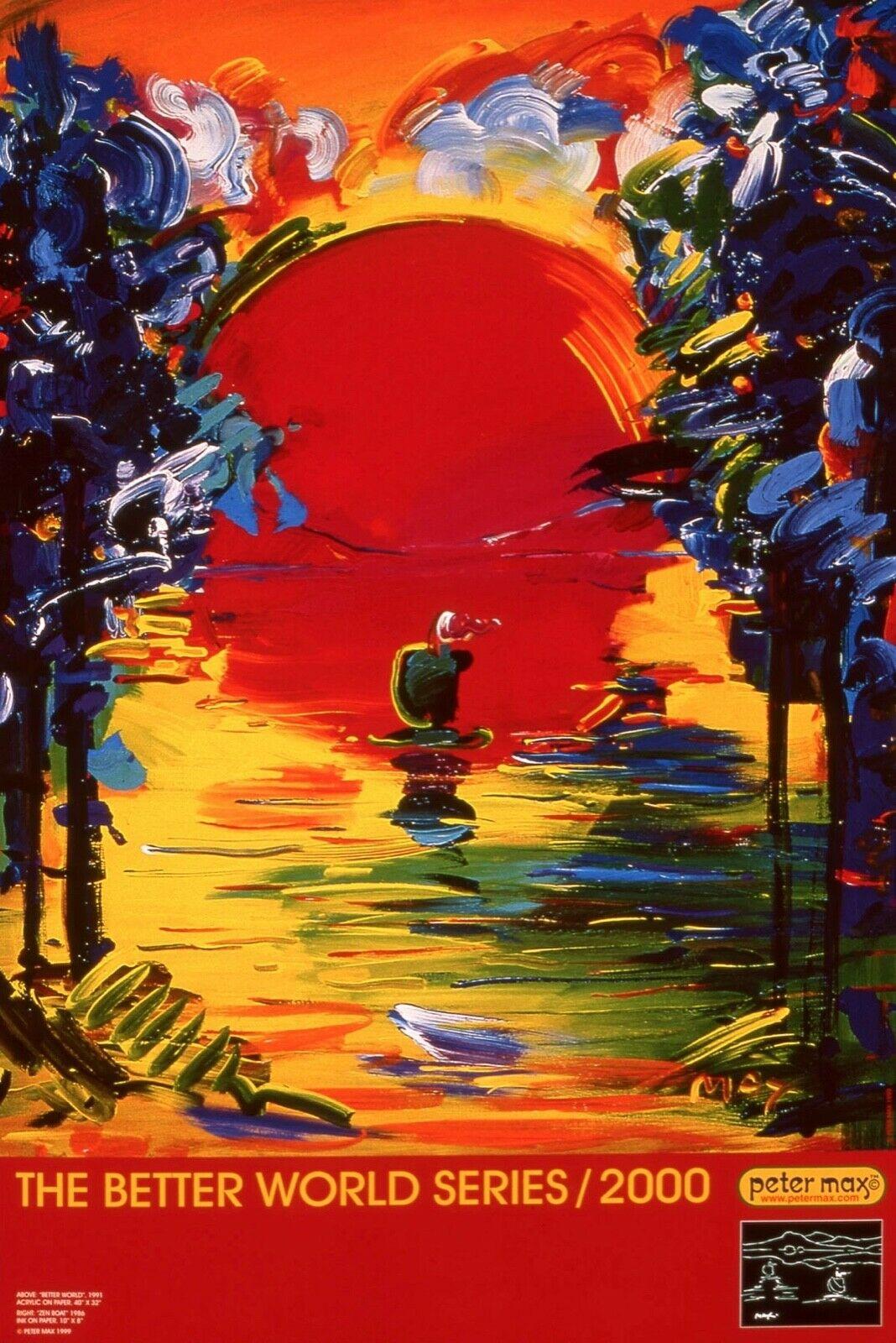 Peter Max - Angel and Flowers, Etching by Peter Max at 1stDibs