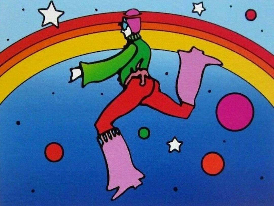 Peter Max - Cosmic Jumper DetaiI II, Peter Max - SIGNED For Sale at 1stDibs