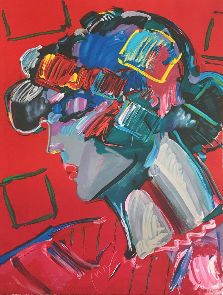 Peter Max - CRIMSON LADY at 1stDibs