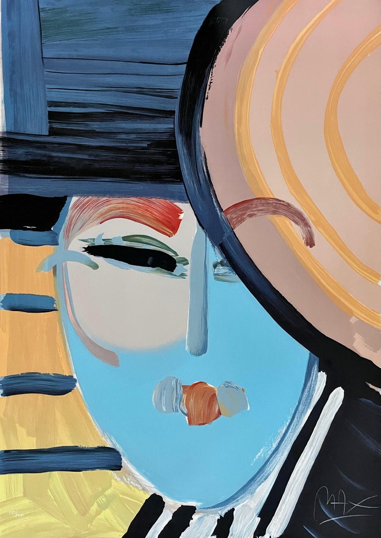 Peter Max - Deco Lady, Peter Max For Sale at 1stDibs