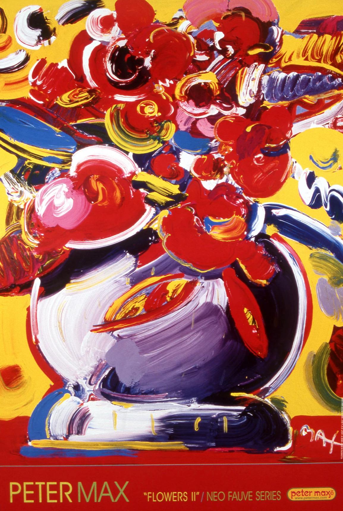 Peter Max - Flowers II - NEOFAUVE, Peter Max For Sale at 1stDibs ...