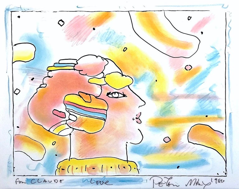 Peter Max - FROM ANOTHER PLANET Signed Lithograph, Pastel Color ...