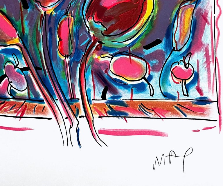 Peter Max - Garden Flowers, Peter Max For Sale at 1stDibs