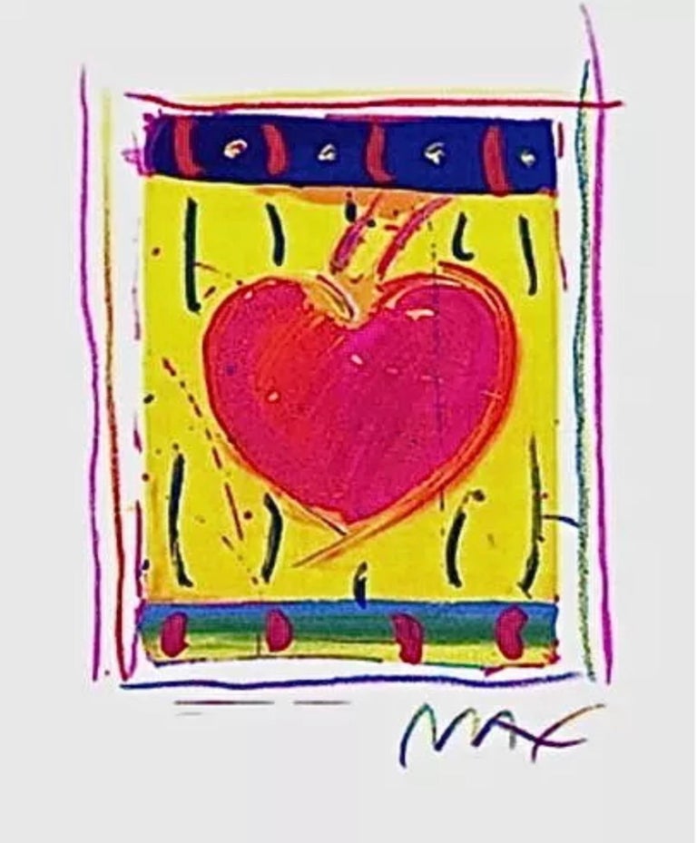 Peter Max - Heart Series VI, Peter Max For Sale at 1stDibs