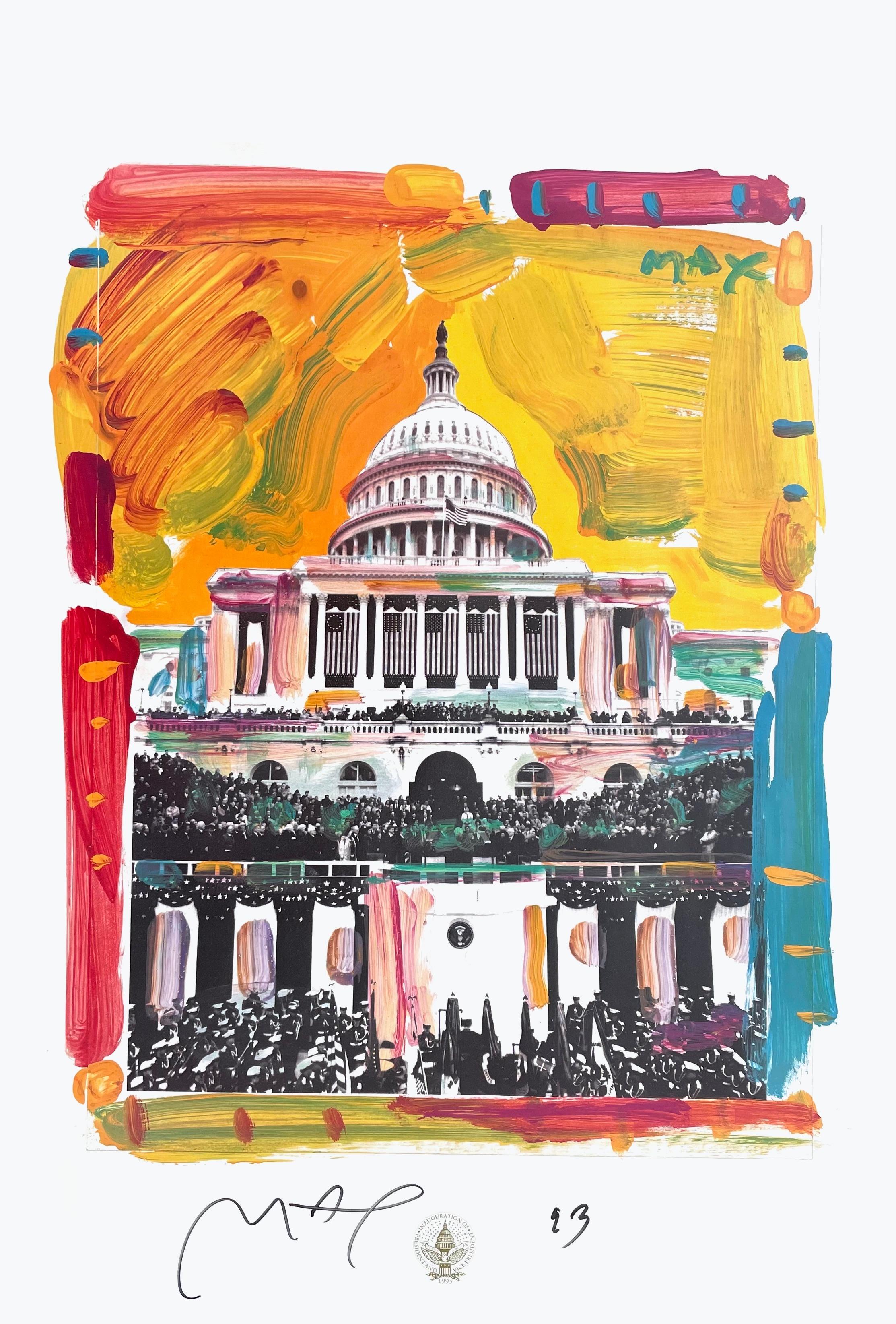 Peter Max - Inauguration 1993, Peter Max For Sale at 1stDibs