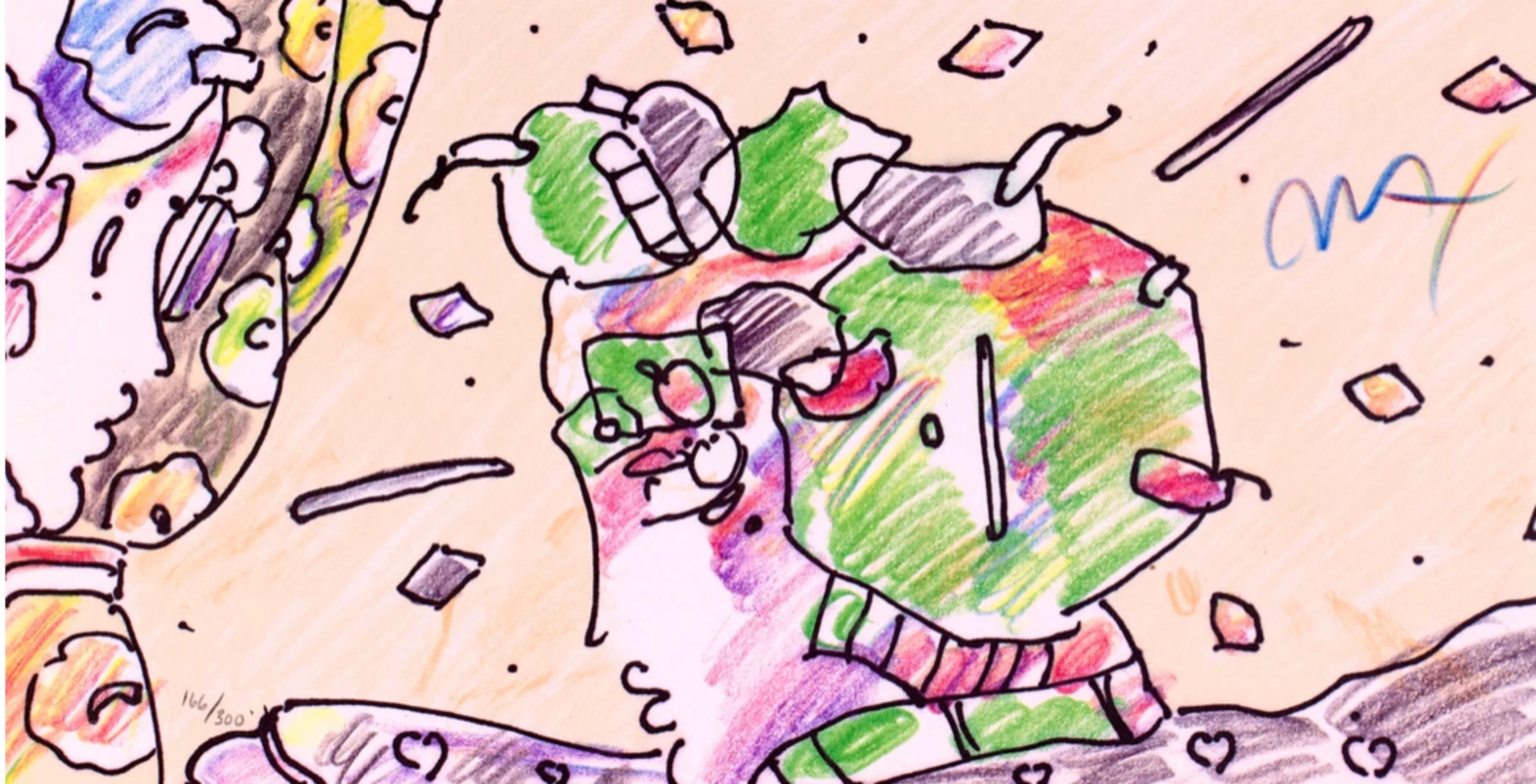 Peter Max - Lady Thru Window, Peter Max For Sale at 1stDibs