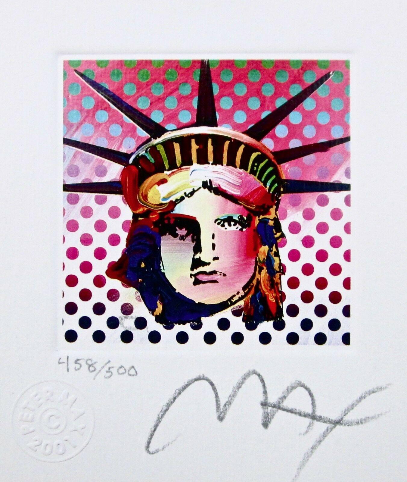 Peter Max - Liberty Head II, Peter Max - SIGNED For Sale at 1stDibs