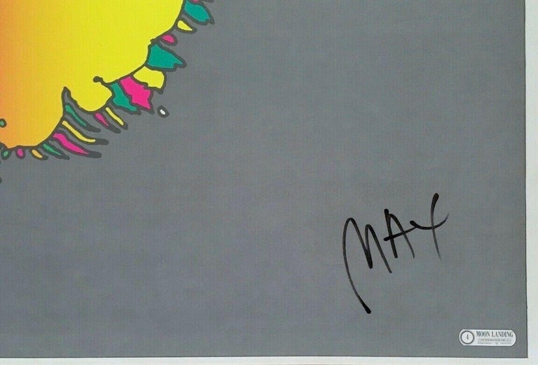 Peter Max - Moon Landing, Original 1969 Vintage Lithograph, Peter Max ...