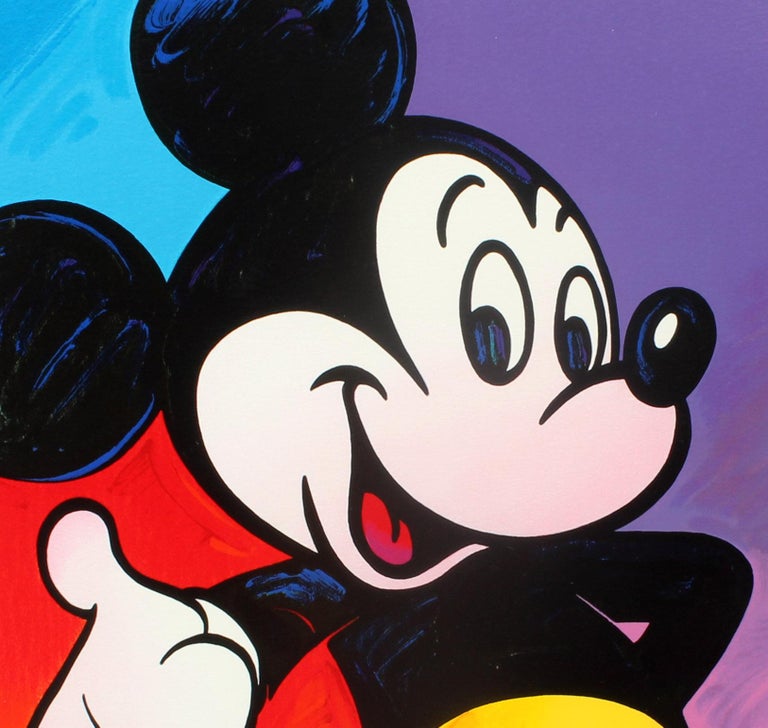 Peter Max - Original Peter Max Mickey Mouse Serigraph 1990 Pop Art Walt ...