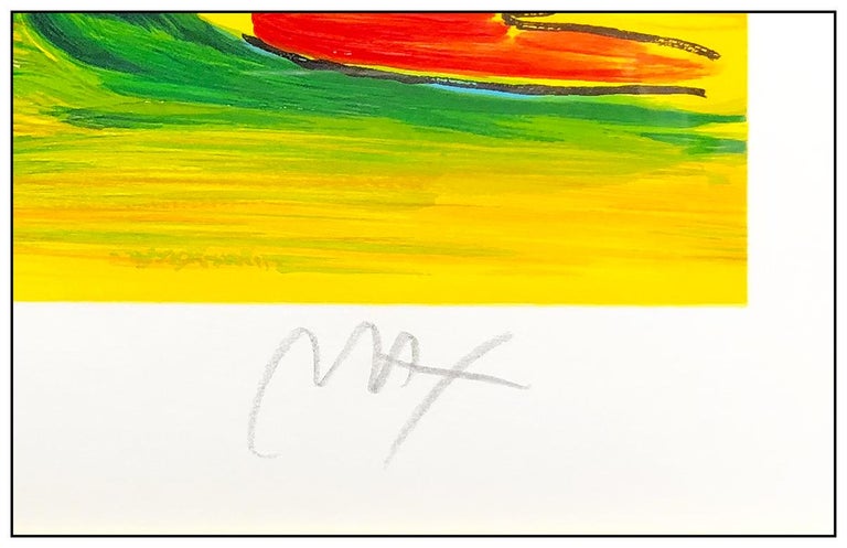 Peter Max - Peter Max Large Quiet Lake Color Serigraph Hand Signed Pop ...