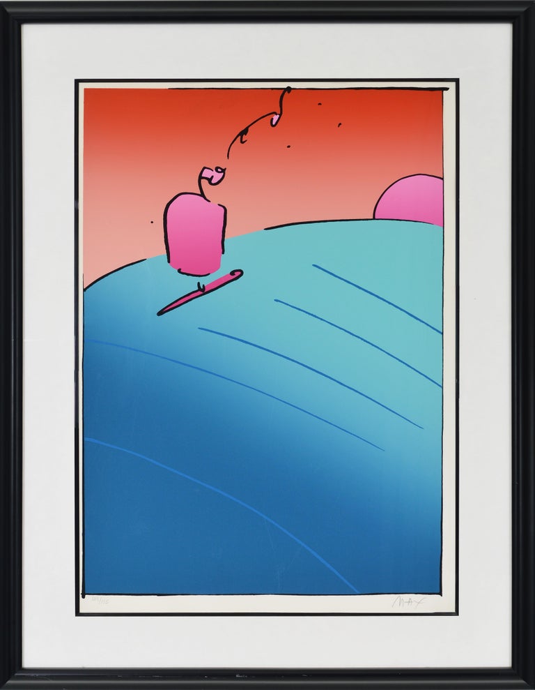 Peter Max - Pink Sailboat For Sale at 1stDibs