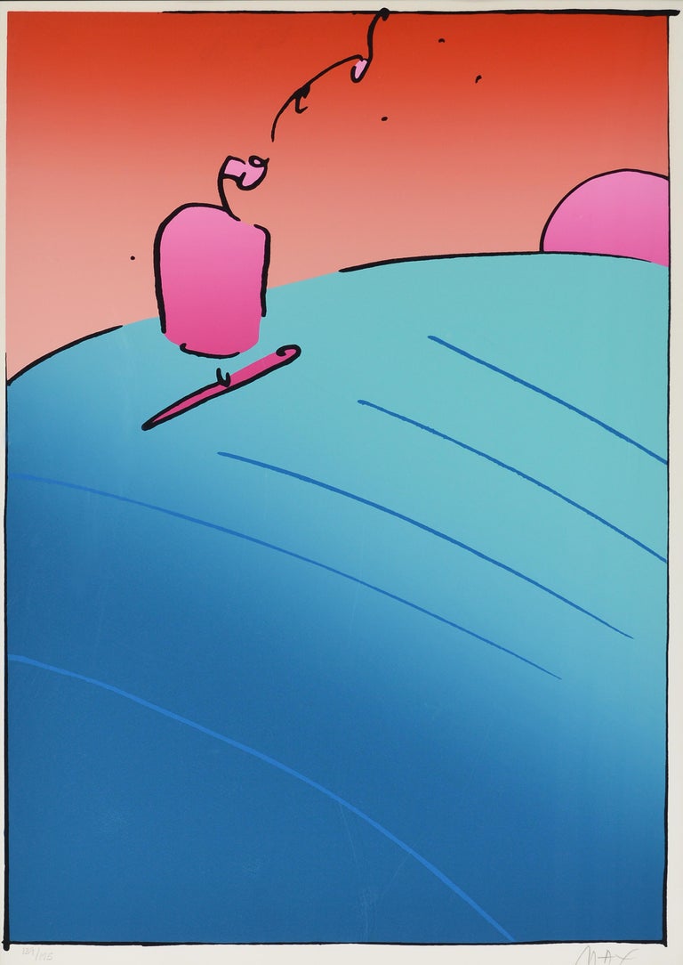 Peter Max - Pink Sailboat For Sale at 1stDibs