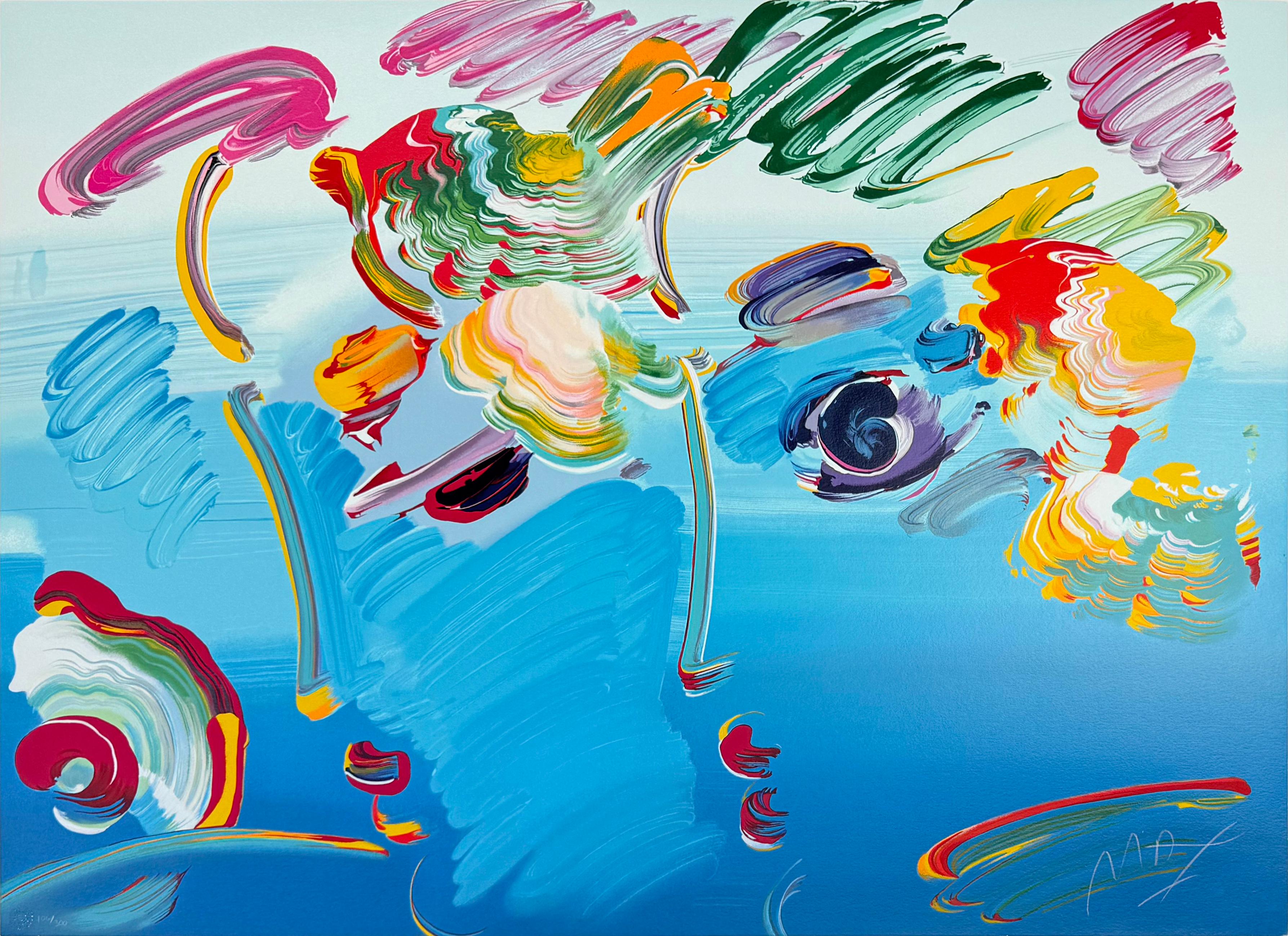 Peter Max - Profiles (large hand signed serigraph) For Sale at 1stDibs