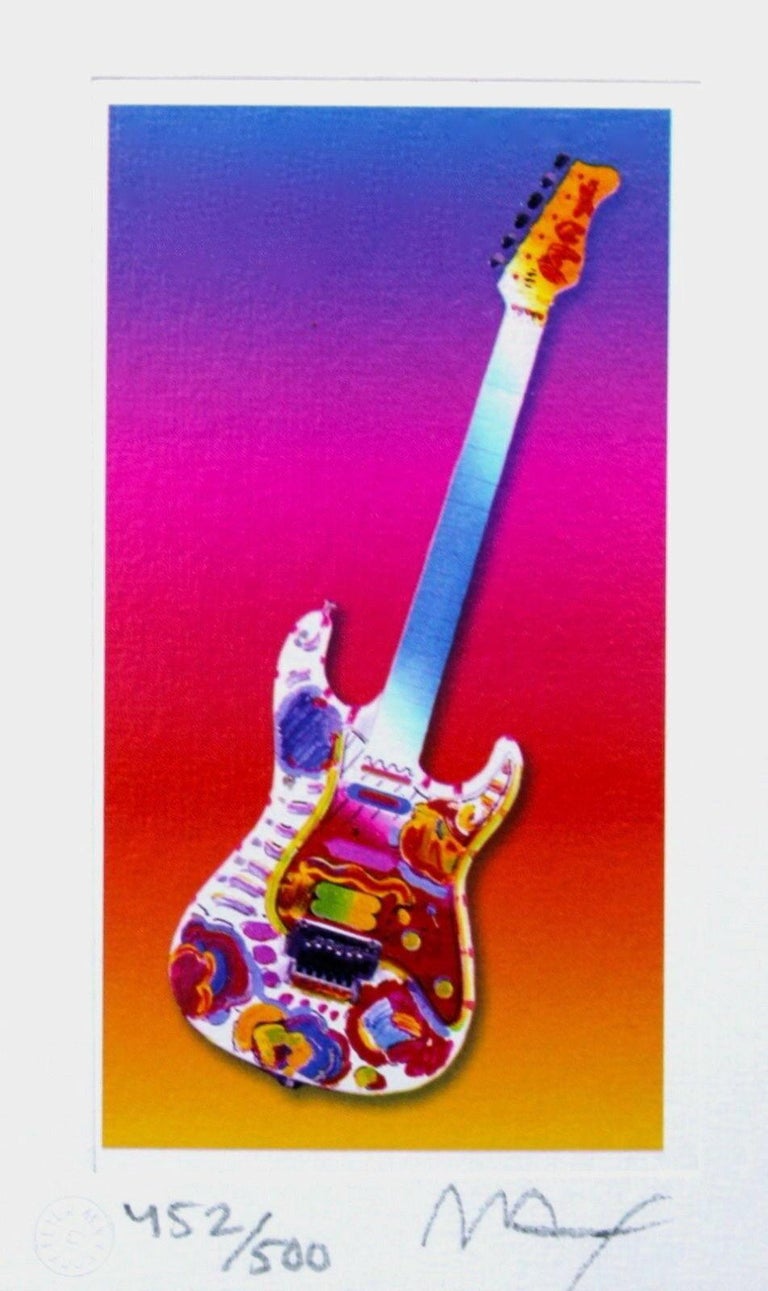 Peter Max - Rock N'' Roll Guitar II, Peter Max For Sale at 1stDibs