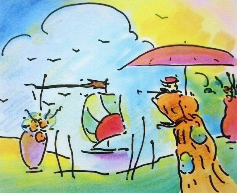 Peter Max - Sage, Sailboat and Vase II, Peter Max - SIGNED For Sale at ...