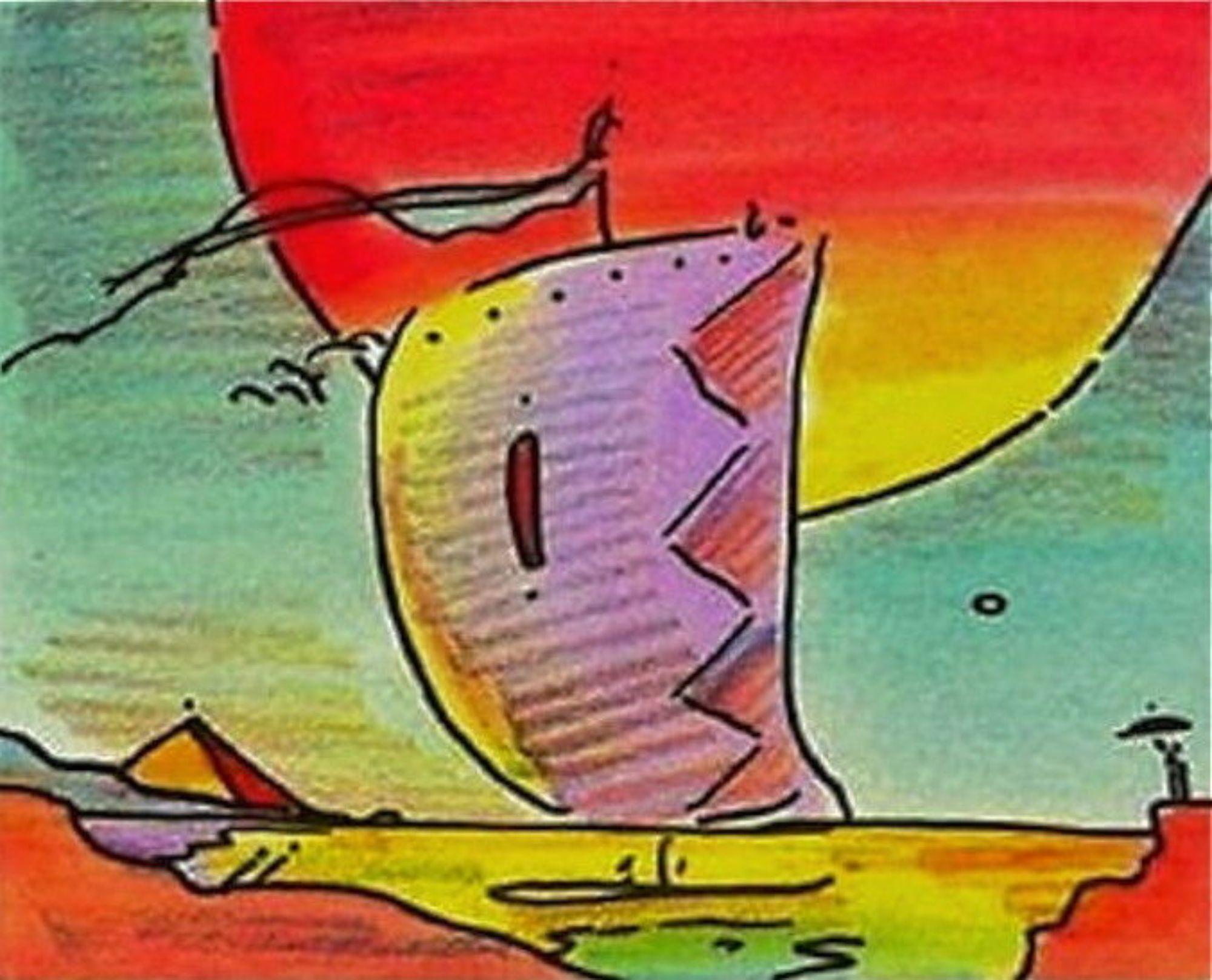 Peter Max - Sailboat IV, Peter Max - SIGNED For Sale at 1stDibs