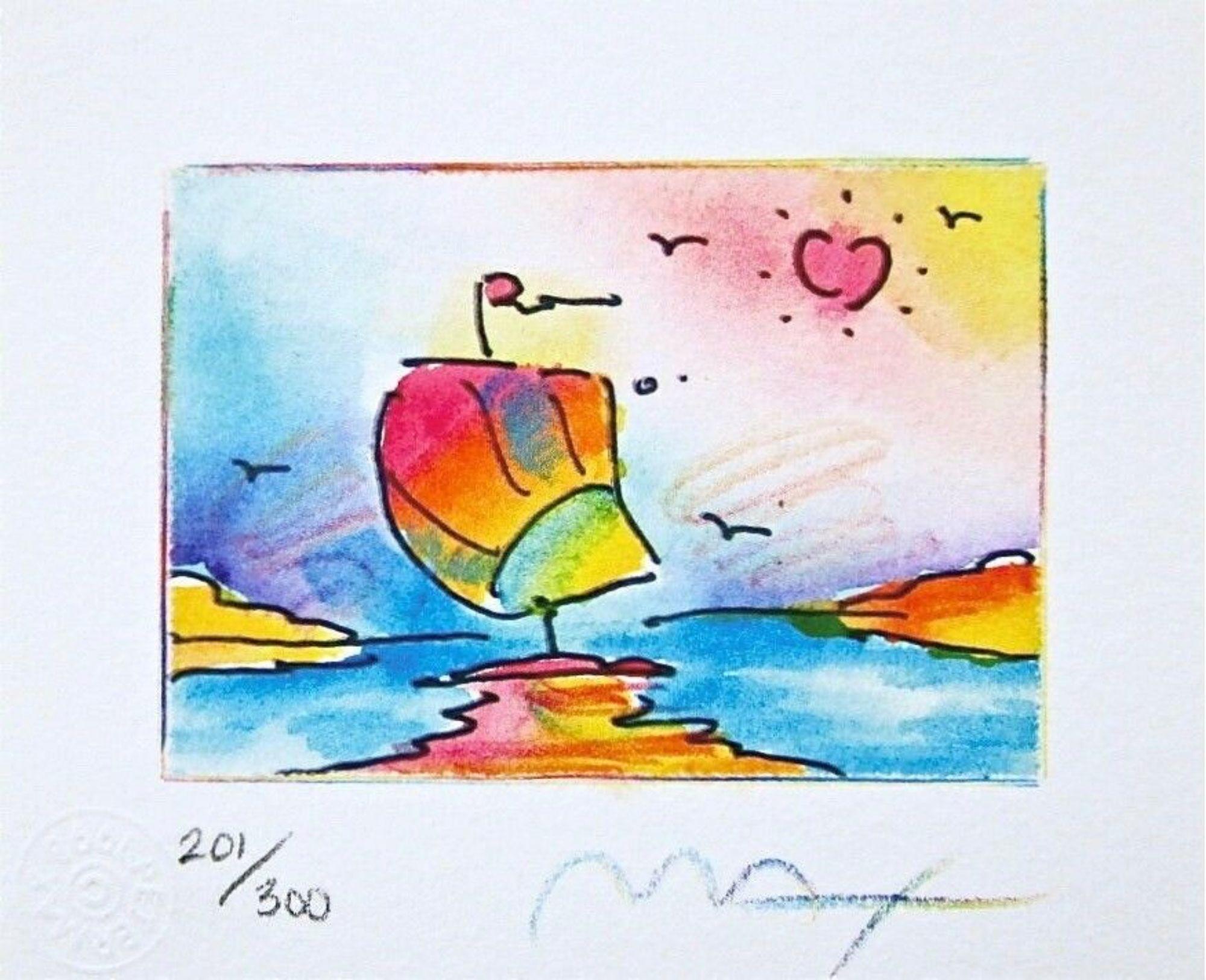 Peter Max - Sailboat Series II, Peter Max - SIGNED For Sale at 1stDibs ...
