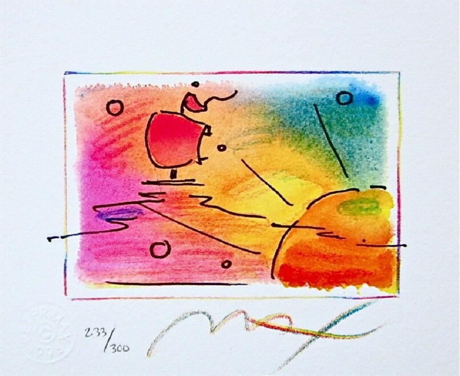 Peter Max - Sunset Sail, Peter Max - SIGNED For Sale at 1stDibs | peter ...