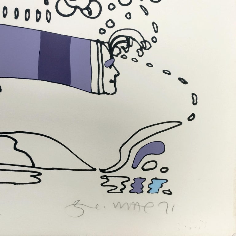 Peter Max - TRANSLUCENT VISION (PURPLE) at 1stDibs