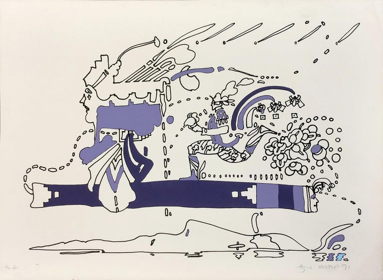 Peter Max - TRANSLUCENT VISION (PURPLE) at 1stDibs