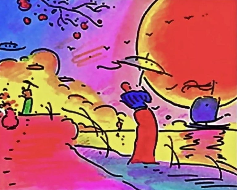 Peter Max - Two Sages, Peter Max For Sale at 1stDibs