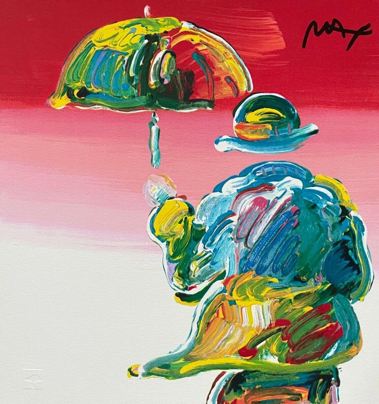 Peter Max - Umbrella Man (Retro Suite II), Peter Max For Sale at 1stDibs
