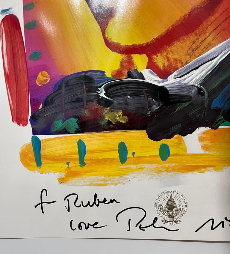 Peter Max - Vintage Poster President Bill Clinton Pop Art Hand Signed ...