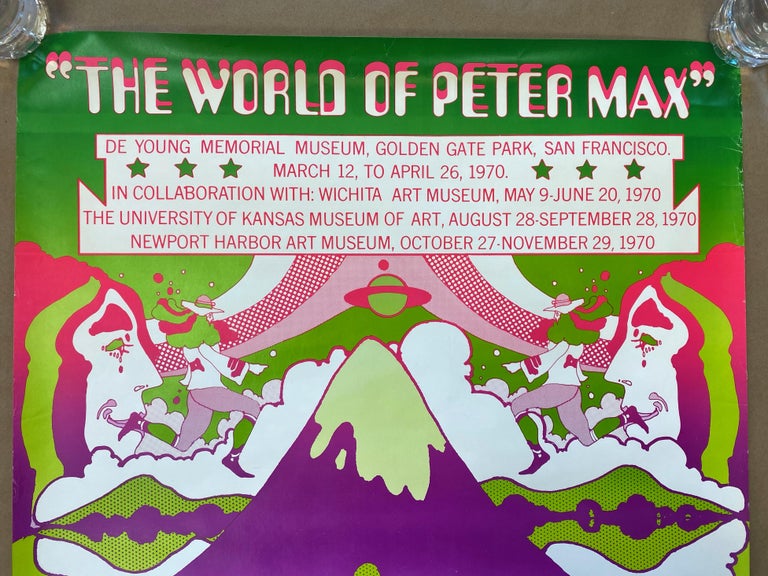 Peter Max “The World of Peter Max” Museum Exhibition Serigraph Poster ...