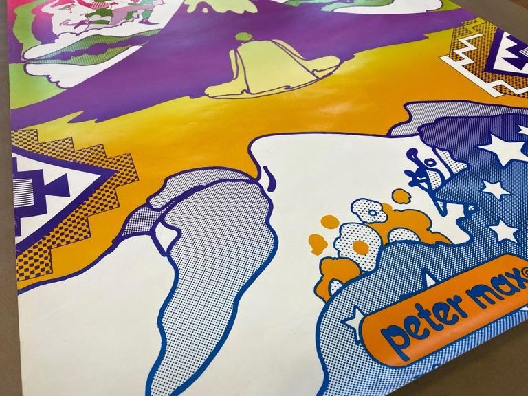 Peter Max “The World of Peter Max” Museum Exhibition Serigraph Poster ...