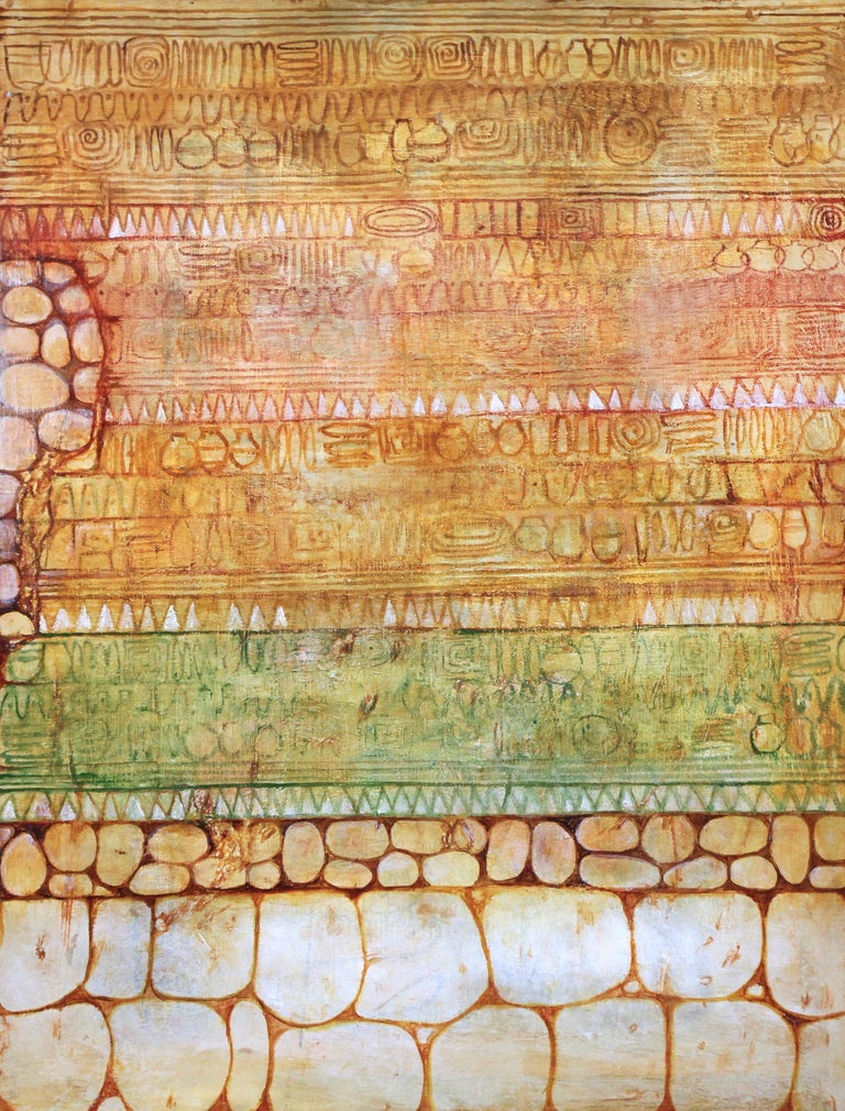 Peter Miller - Archaic Figure, Abstract, Southwestern Art by Female ...