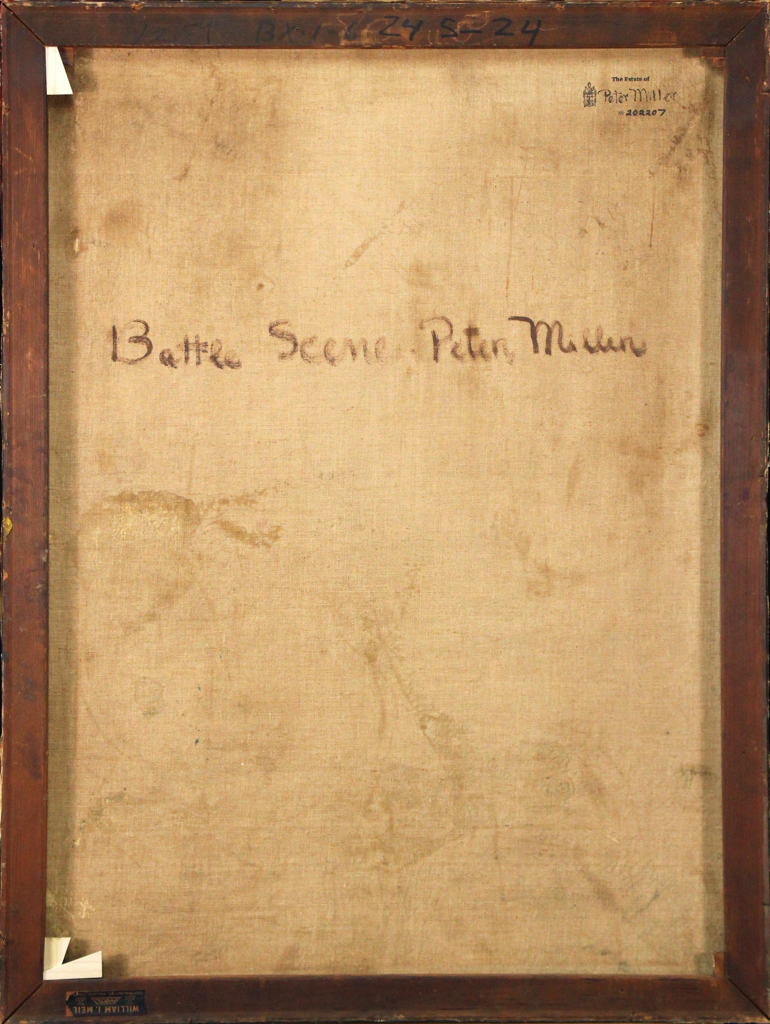 Peter Miller - Battle Scene, Abstract, Spiritual Commentary by Female ...