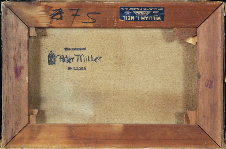 Peter Miller - Indian Chief, Southwestern Modernist Social Commentary Painting by Female Artist ...