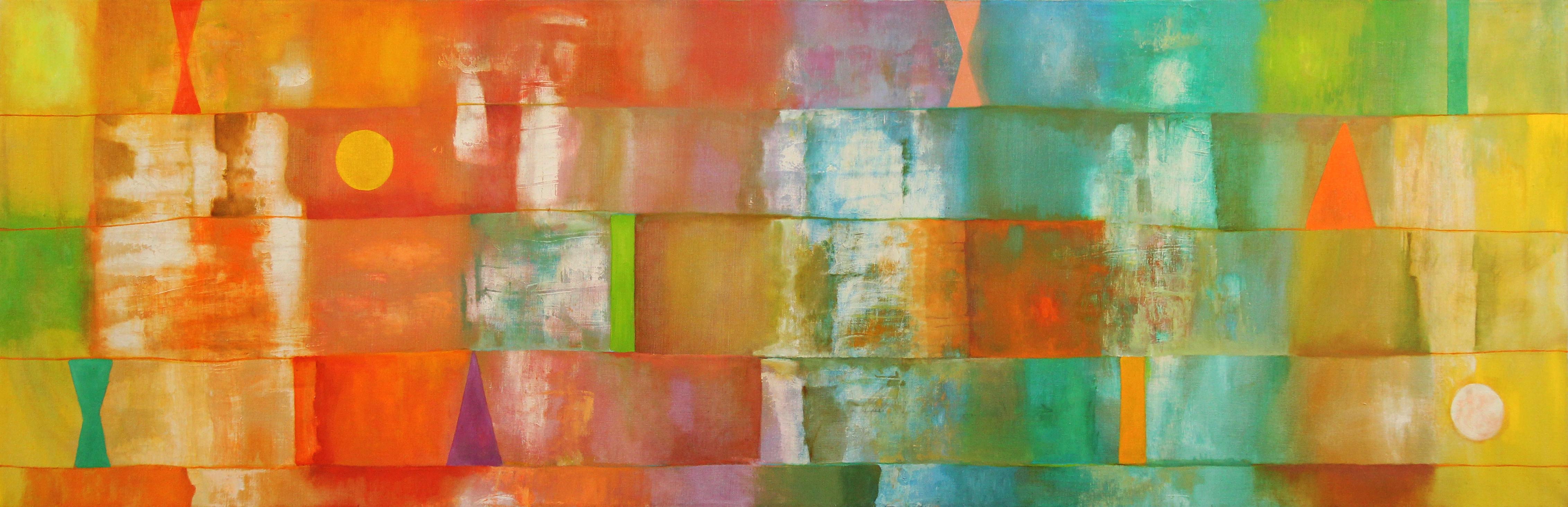 Elisabeth Hahn - 20th Century German Modernist Oil Painting Colorful ...