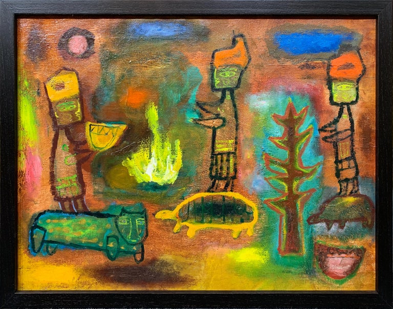 Peter Miller - Night Ceremony, Native American Ceremonial Scene ...