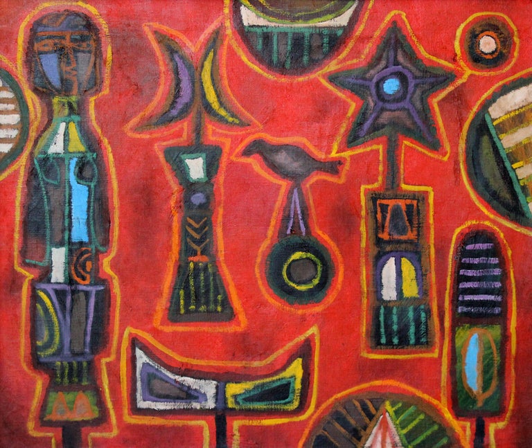 Peter Miller - Orange Abstract, Native American Objects, Cultural ...