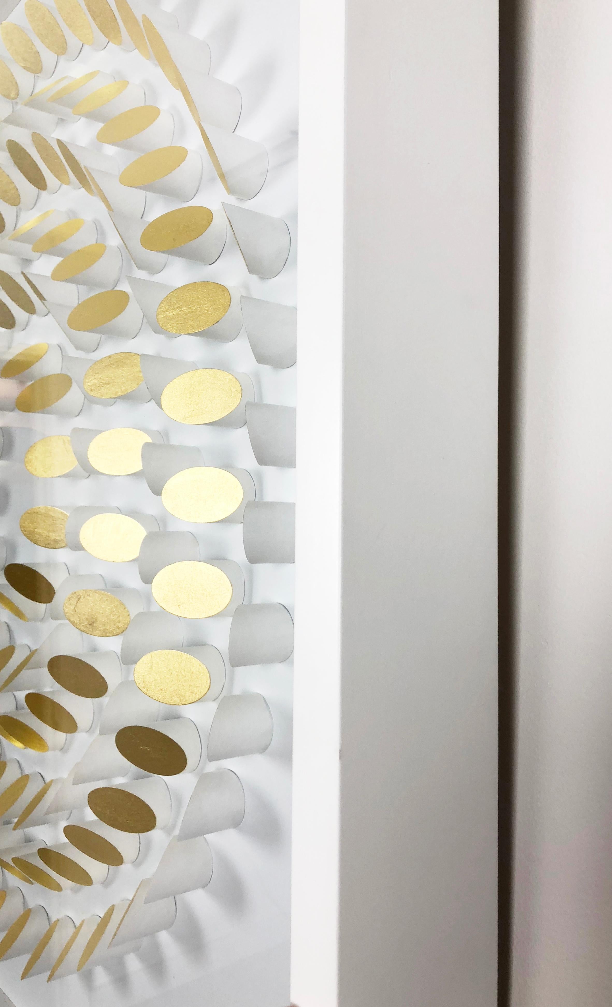 Peter Monaghan - Gold and White Dowels Circle For Sale at 1stDibs ...