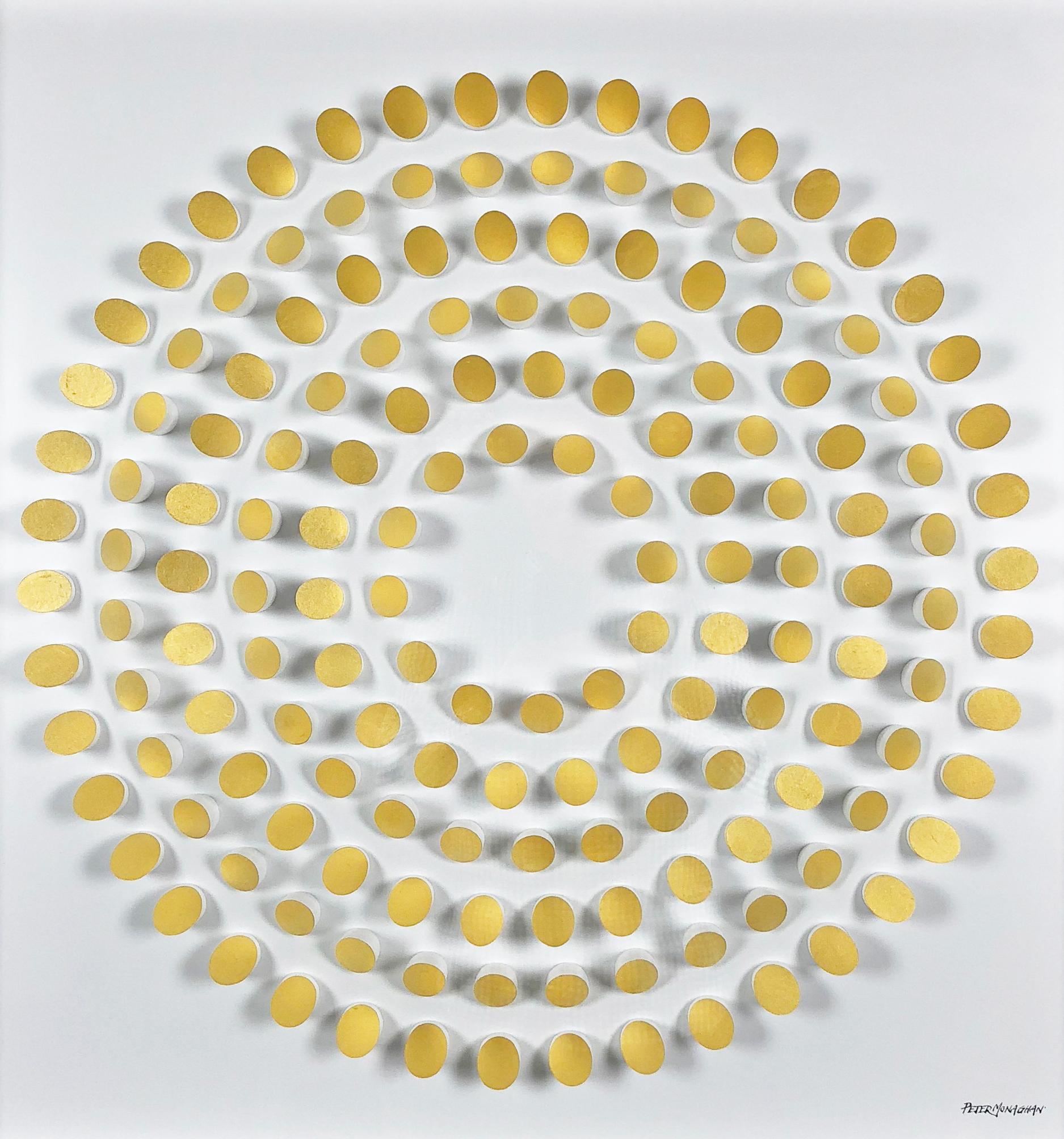 Peter Monaghan - Gold and White Dowels Circle For Sale at 1stDibs ...