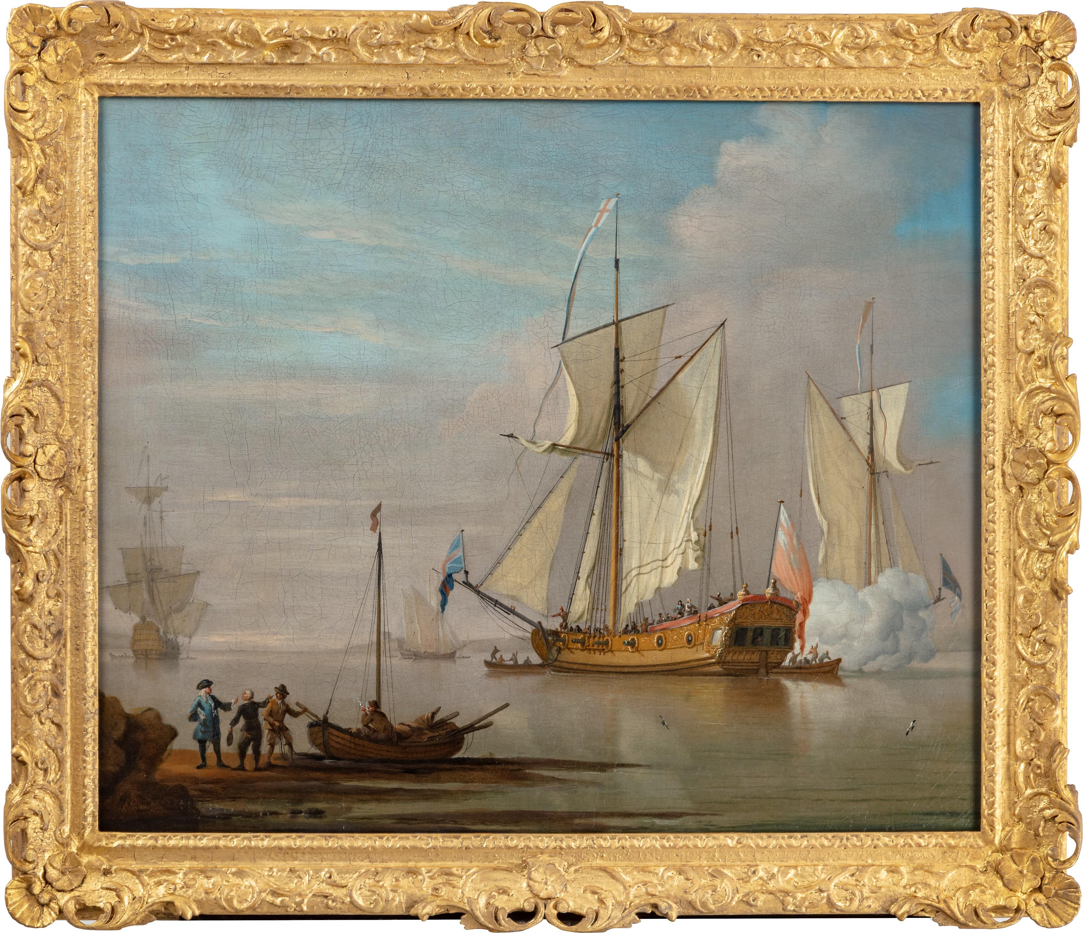 Peter Monamy - 18th Century Oil Painting Marine Seascape by Peter ...