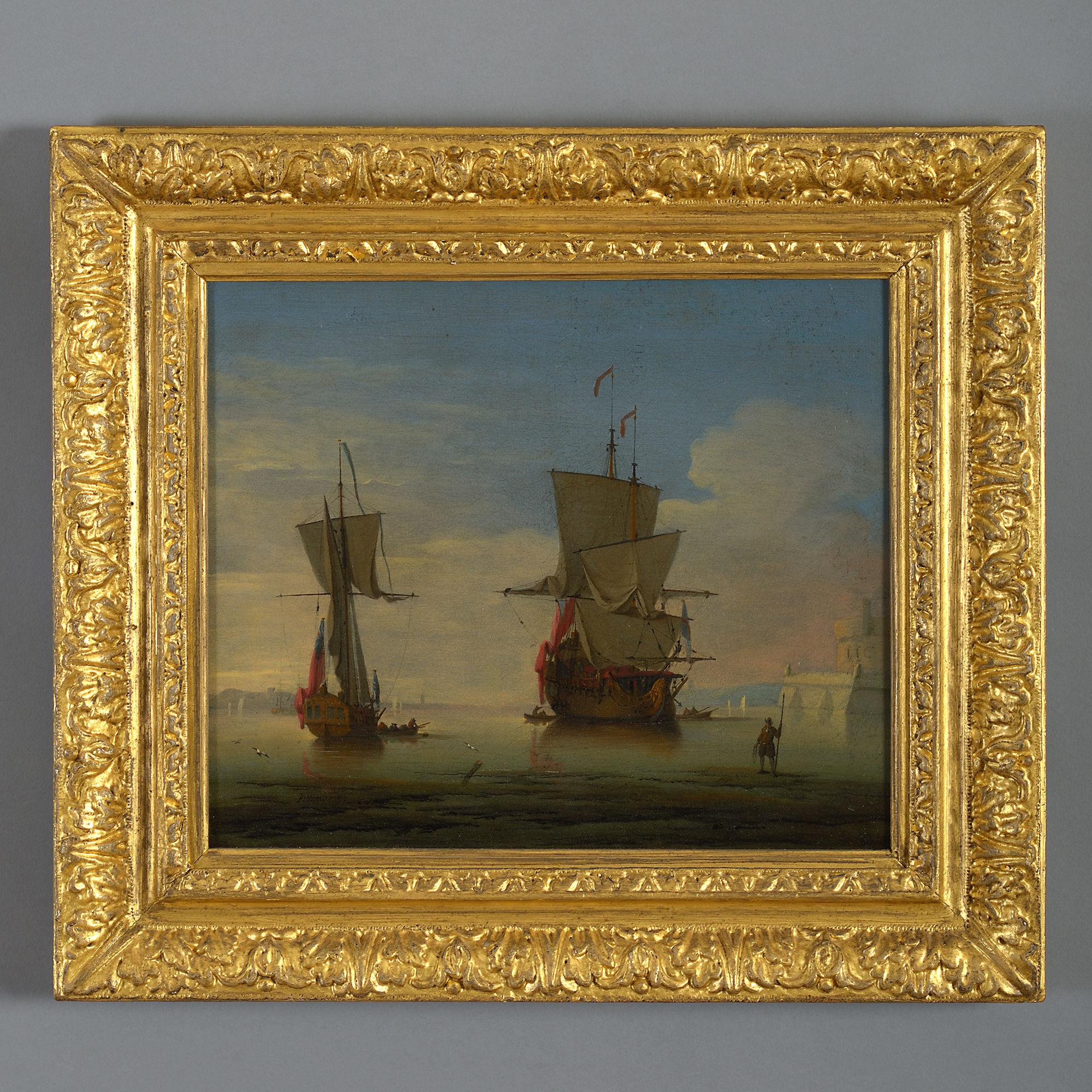 Peter Monamy - Peter Monamy (1681-1749) An English Two-decker and Yacht ...