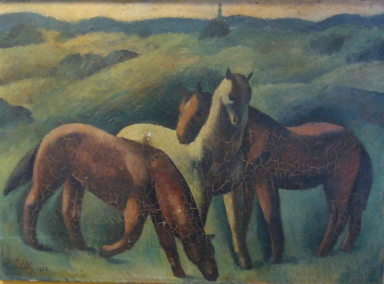 Peter Pálffy - Chevaux, 1928 - huile sur toile, 54x73 cm. For Sale at ...