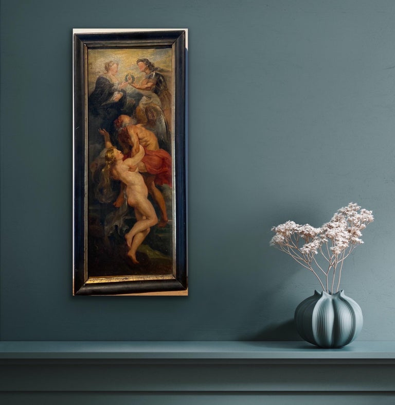 19th century Painting - Time unveiling truth - Allegory Rubens Baroque at 1stDibs