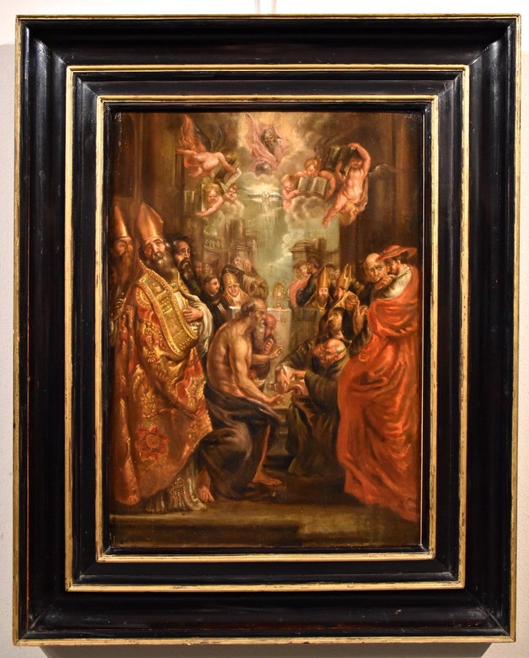 Dispute On The Eucharist Rubens Paint Old master Oil on table 17th ...