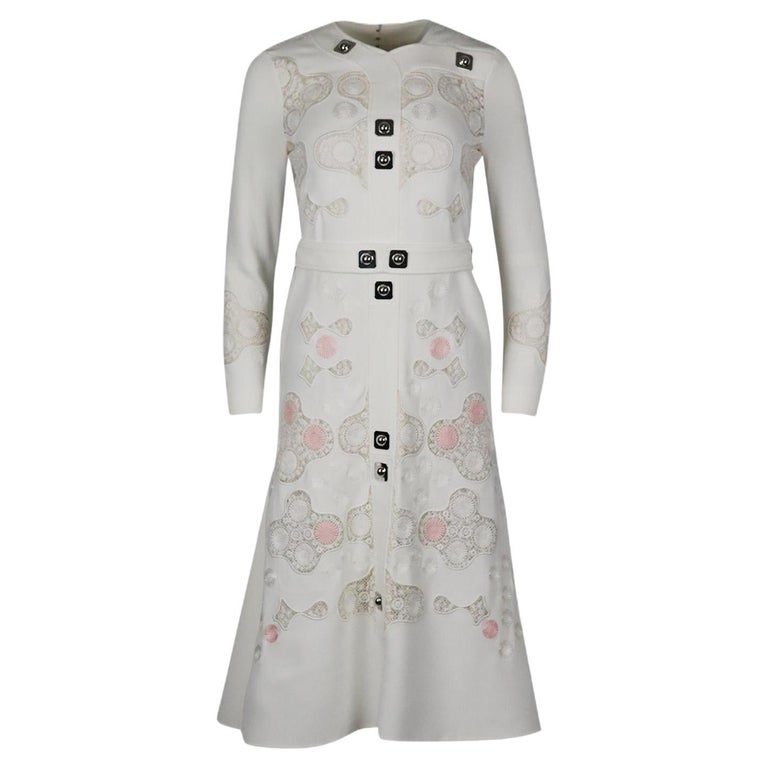 Peter Pilotto Crocheted Lace Paneled Cady Midi Dress Uk 8 For Sale at ...