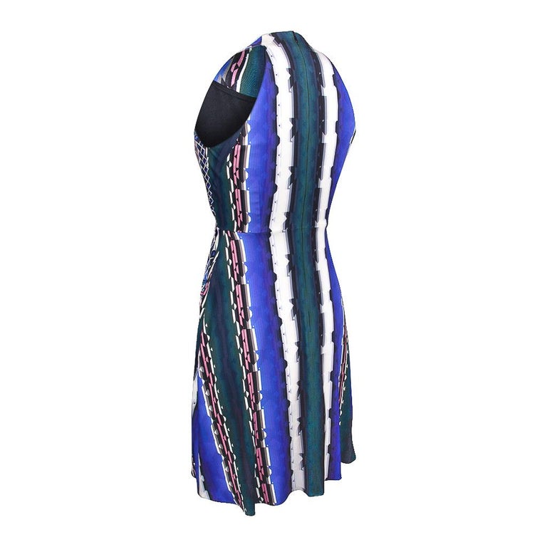 Peter Pilotto Dress Vivid Print Halter Style Beautiful Details 6 New w ...